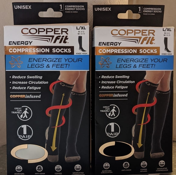 Copper Fit | Underwear & Socks | Copper Fit Energy Compression Socks ...